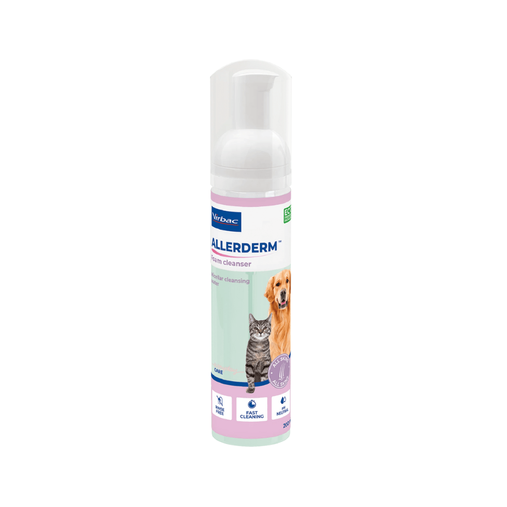 Virbac Allerderm Foam | Cleansing foam for dogs and cats – A-Vet Shop